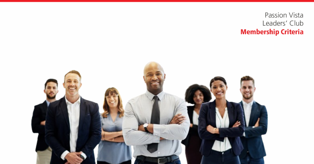 Membership Criteria – Passion Vista Club